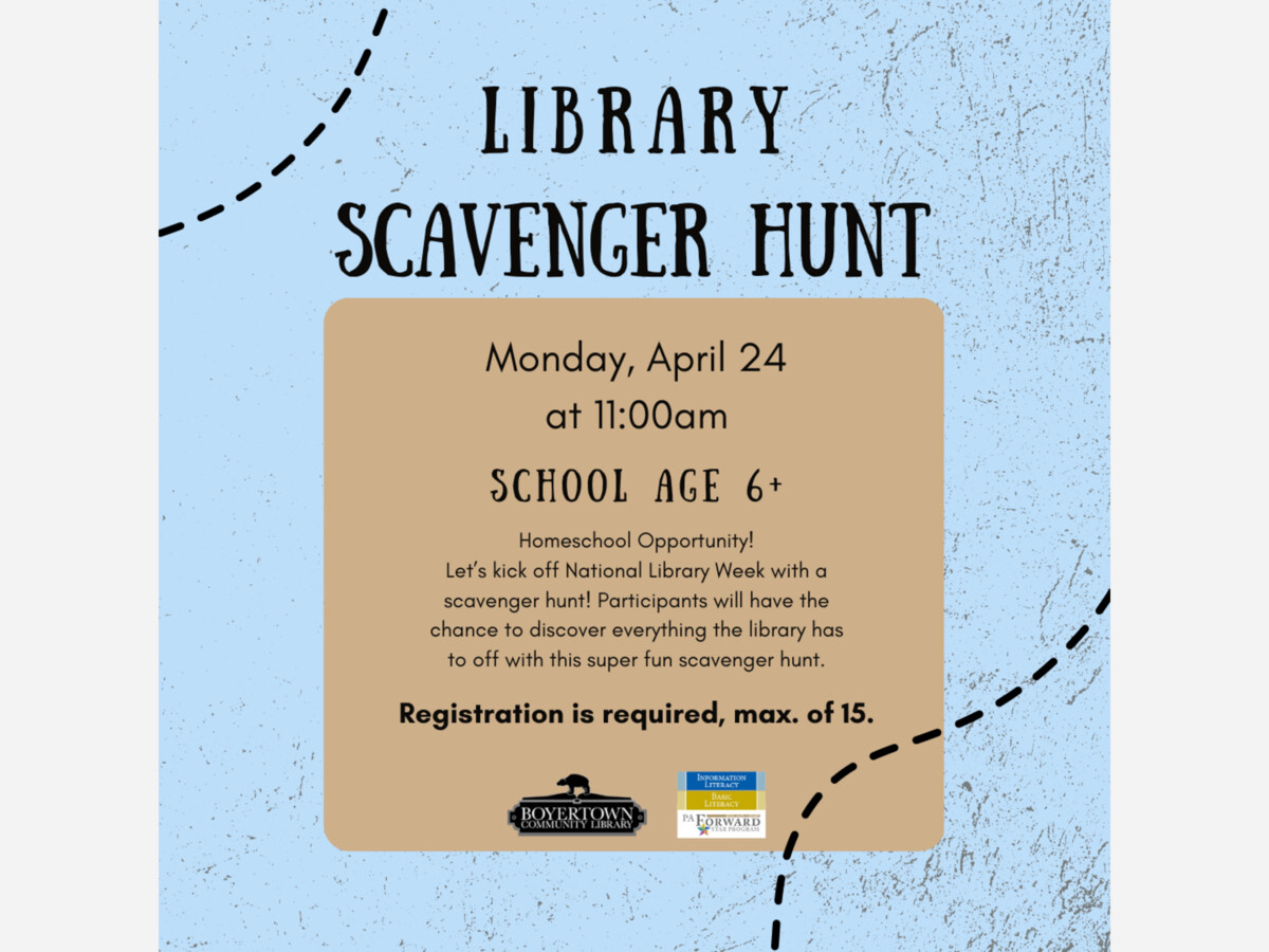 Library Scavenger Hunt | The Boyertown Area Expression
