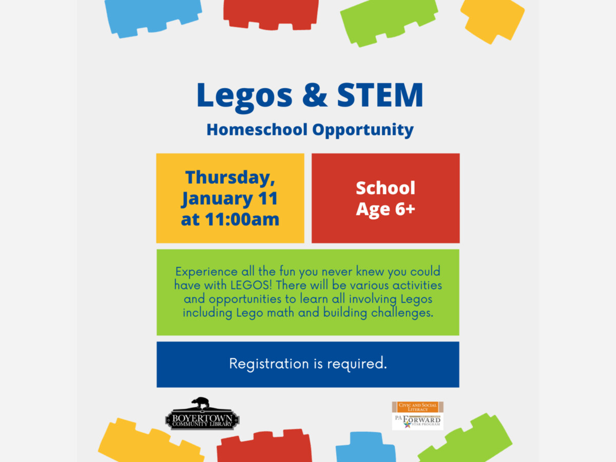 Legos and STEM: Homeschool Opportunity | The Boyertown Area Expression